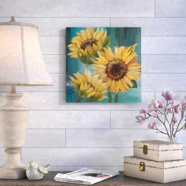 August Grove® Sunflowers Pitcher I - Wrapped Canvas Graphic Art & Reviews | Wayfair